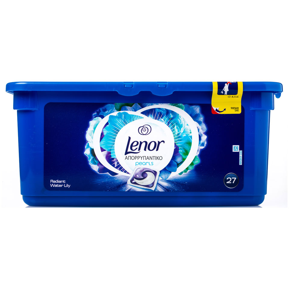 LENOR | ΚΑΨΟΥΛΕΣ ΠΛΥΝΤΗΡΙΟΥ ΡΟΥΧΩΝ PEARLS 3 ΣΕ 1 RADIANT WATER LILY27 ...