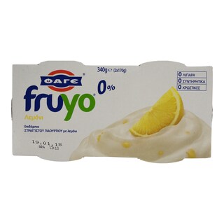 FRUYO | FRUYO ΛΕΜΟΝΙ 0% 2x170GR | AB