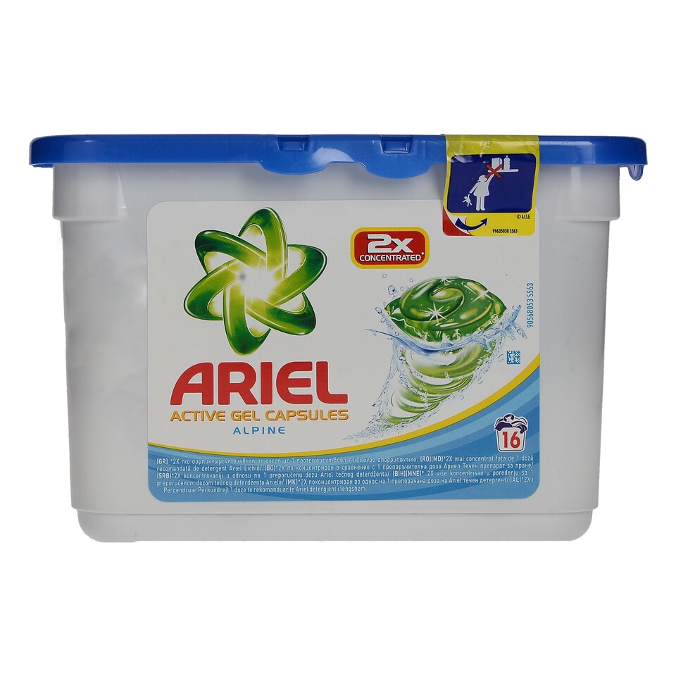 ARIEL | ΥΓΡΕΣ ΚΑΨΟΥΛΕΣ ΠΛΥΝΤΗΡΙΟΥ ΡΟΥΧΩΝ ALPINE 16 ΜΕΖ | AB