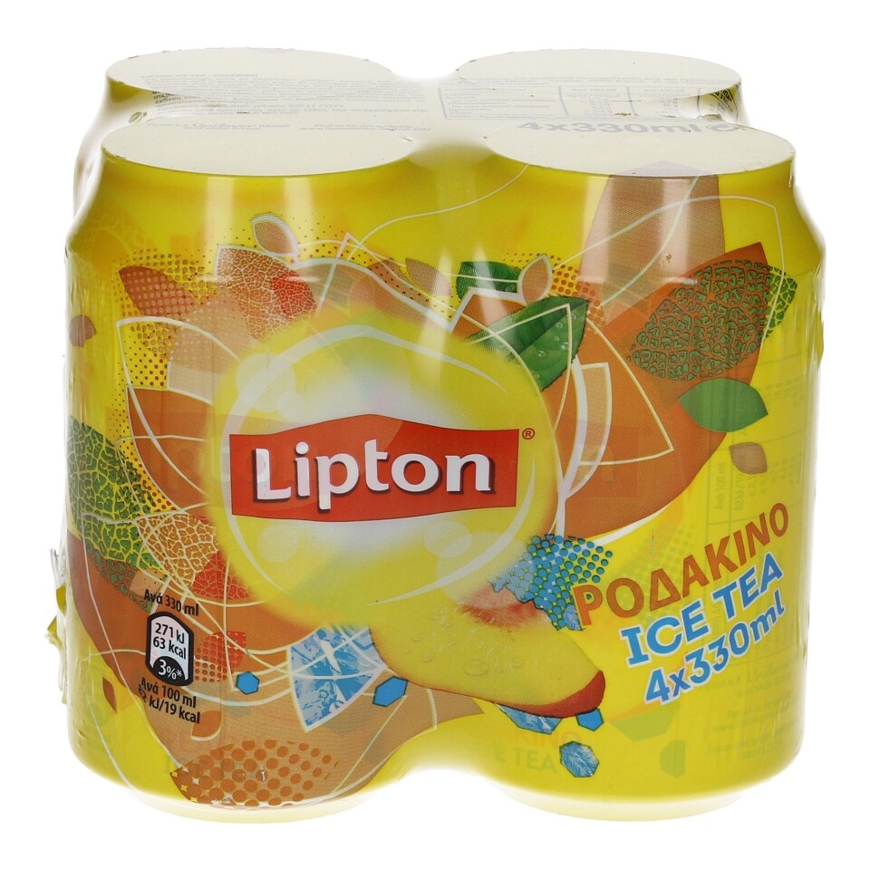 LIPTON | ICE TEA ΡΟΔΑΚΙΝΟ ΚΟΥΤΙ 4 X 330 ML | AB