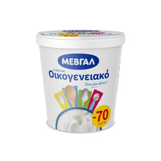 ΜΕΒΓΑΛ | Επιδόρπιο Γιαουρτιού Οικογενειακό 5% 1kg Έκπτωση 0.70Ε | AB