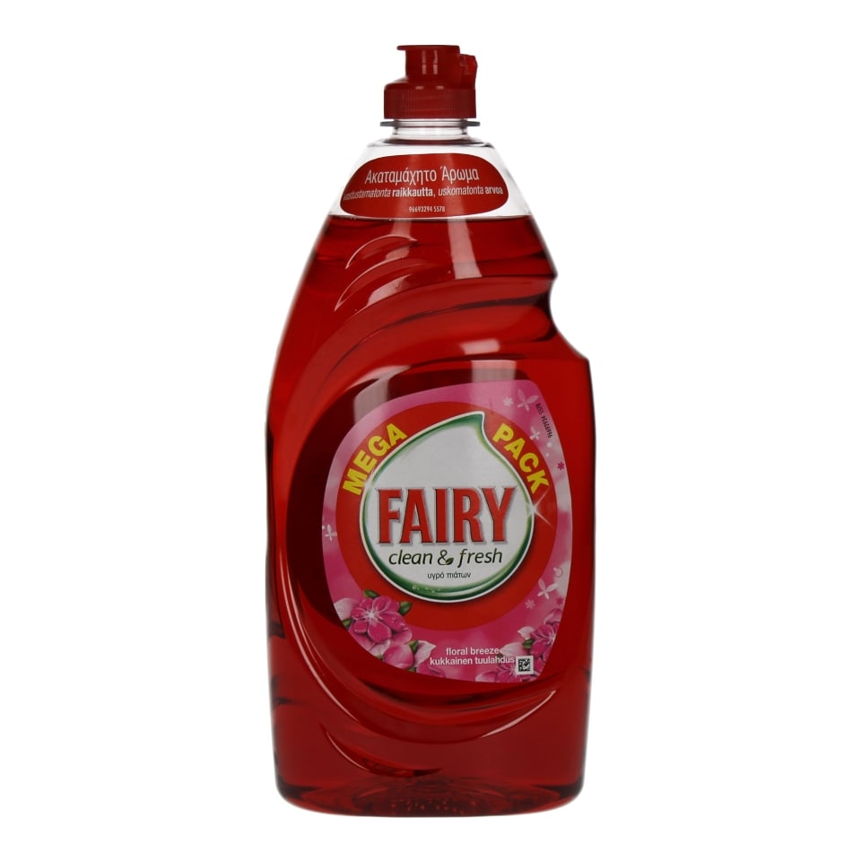 FAIRY | CLEAN & FRESH | ΥΓΡΟ ΑΠΟΡΡΥΠΑΝΤΙΚΟ ΠΙΑΤΩΝ FLORAL 900 ML | AB
