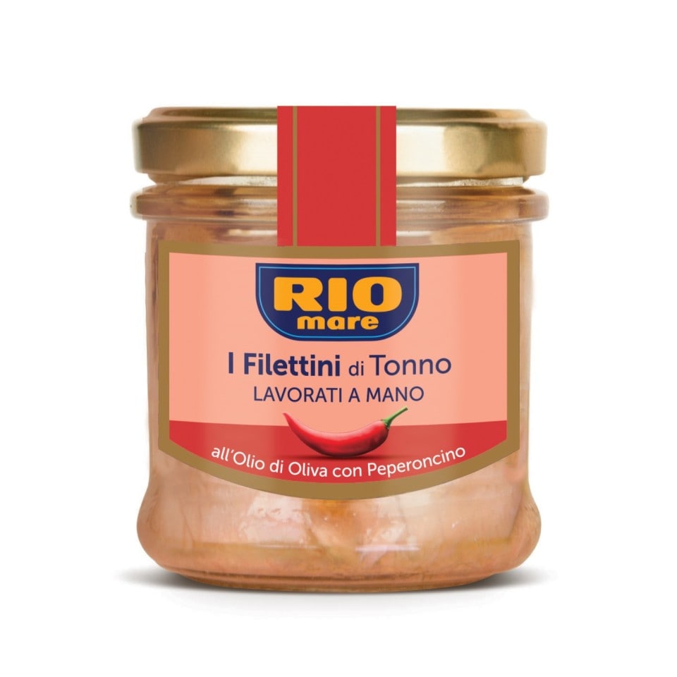 RIO MARE | Τόνος Φιλέτο Ελαιόλαδο & Πιπεριά Τσίλι 130g | AB