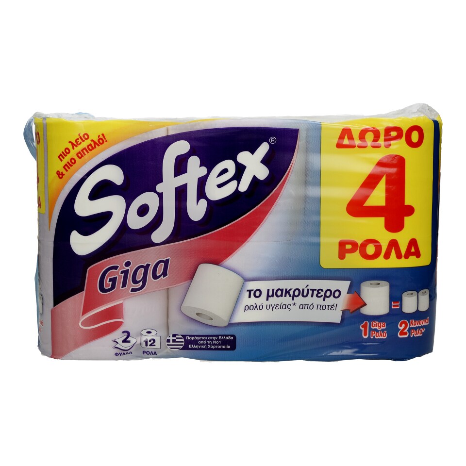 SOFTEX | ΧΑΡΤΙ ΥΓΕΙΑΣ SUPER GIGA 1777 GR 12 ΤΕΜ | AB