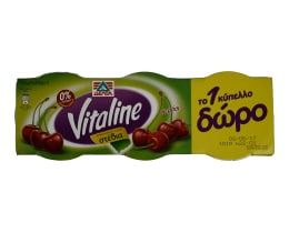 VITALINE | ΕΠΙΔΟΡΠΙΟ ΓΙΑΟΥΡΤΙΟΥ ΚΕΡΑΣΙ 0% ΛΙΠΑΡΑ 2 X 200 GR | AB