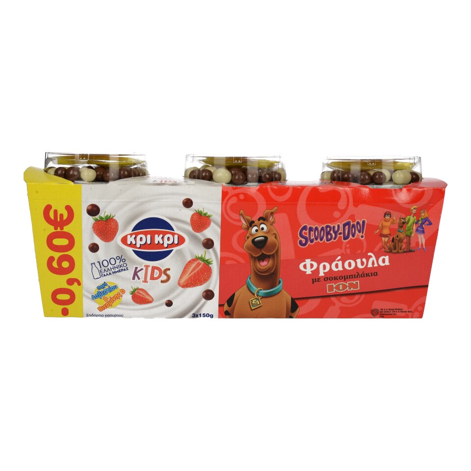 ΚΡΙ ΚΡΙ | ΓΙΑΟΥΡΤΙ ΠΑΙΔΙΚΟ SCOOBY DOO ΦΡΑΟΥΛΑ 150 GR | AB