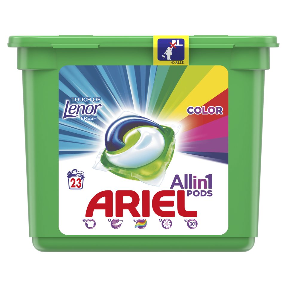 ARIEL | Kάψουλες Πλυντηρίου Ρούχων Allin1 Pods Touch of Lenor Color 23 ...