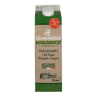 GRANAROLO | ΓΑΛΑ ΒΙΟΛΟΓΙΚΟ ΕΛΑΦΡΥ 1.6% 1 LT | AB
