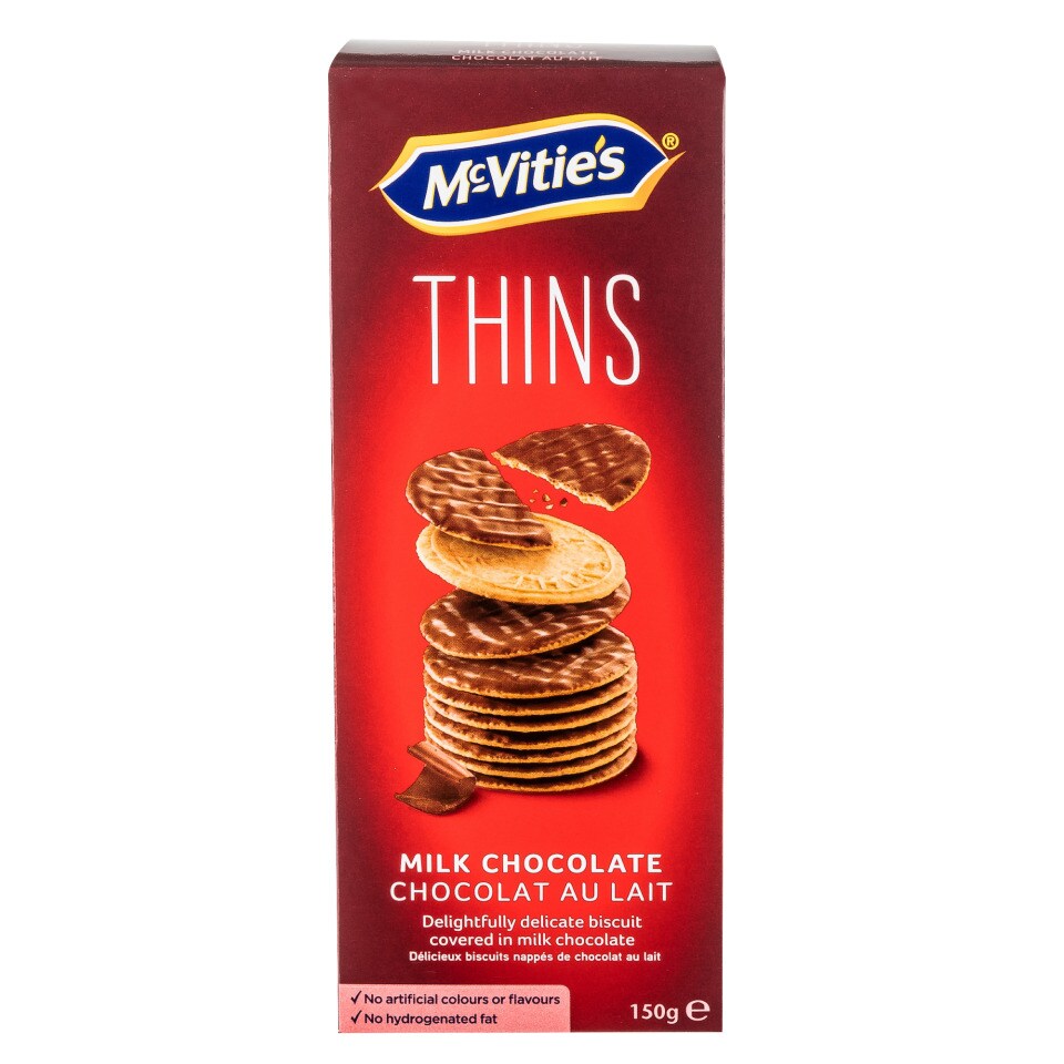MC VITIES | Μπισκότα Digestive Thins Σοκολάτα Γάλακτος 150g | AB