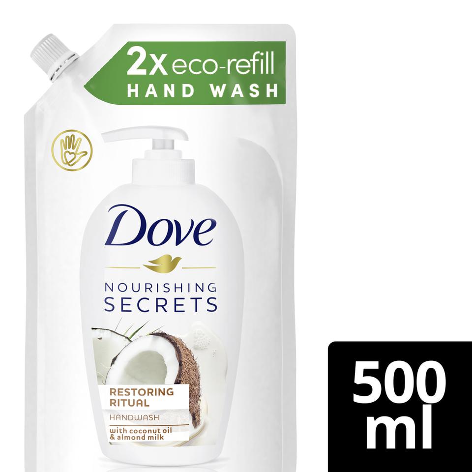 DOVE | Κρεμοσάπουνο Καρύδα & Γάλα Αμυγδάλου Ανταλλακτικό 500ml | AB