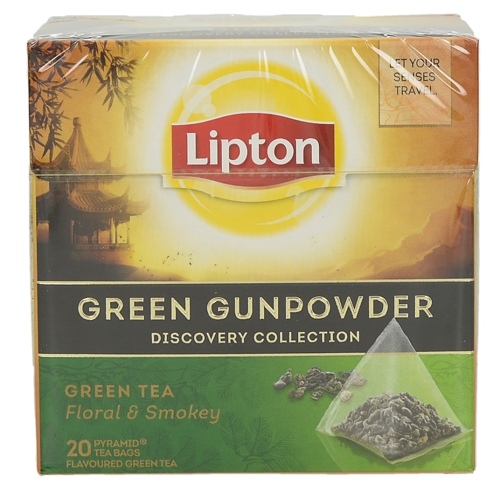 LIPTON | ΤΣΑΪ ΠΡΑΣΙΝΟ GUNPOWDER 20 ΦΑΚΕΛΑ Χ 1,8 GR | AB