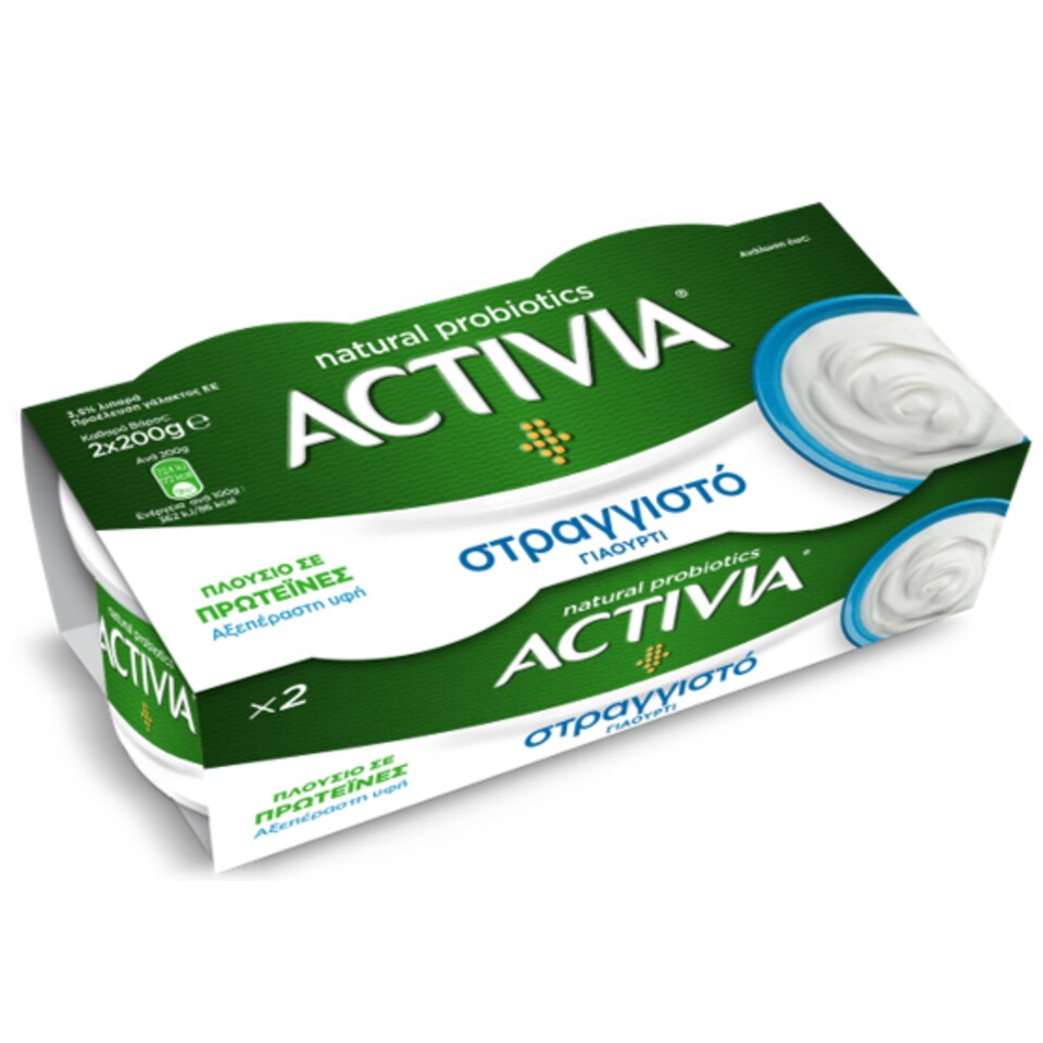 ACTIVIA | Γιαούρτι Στραγγιστό 3.5% 2x200g | AB