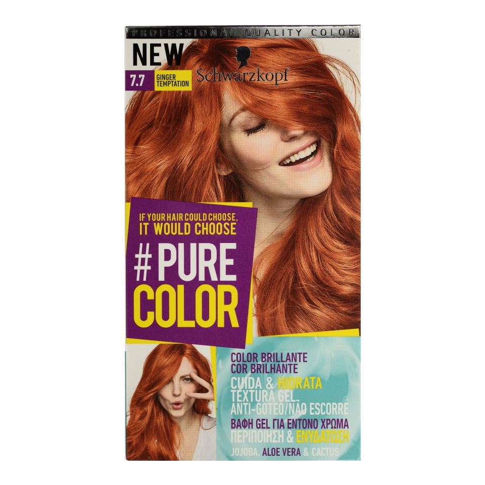 PURE COLOR | ΒΑΦΗ ΜΑΛΛΙΩΝ 7.7 GINGER TEMPTATION 60ML | AB