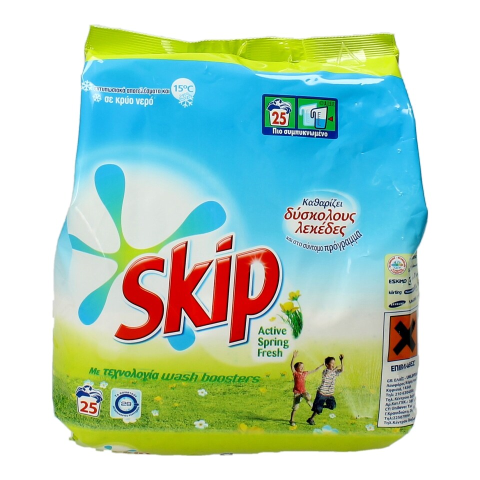 SKIP | ΣΚΟΝΗ ΠΛΥΝΤΗΡΙΟΥ ΡΟΥΧΩΝ SPRING FRESH 25 ΜΕΖ | AB
