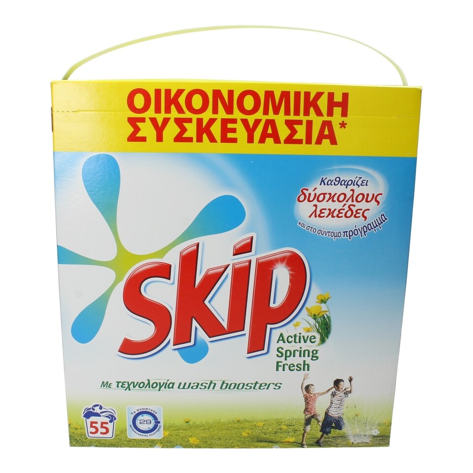 SKIP | ΣΚΟΝΗ ΠΛΥΝΤΗΡΙΟΥ ΡΟΥΧΩΝ SPRING FRESH 3,850 KG | AB