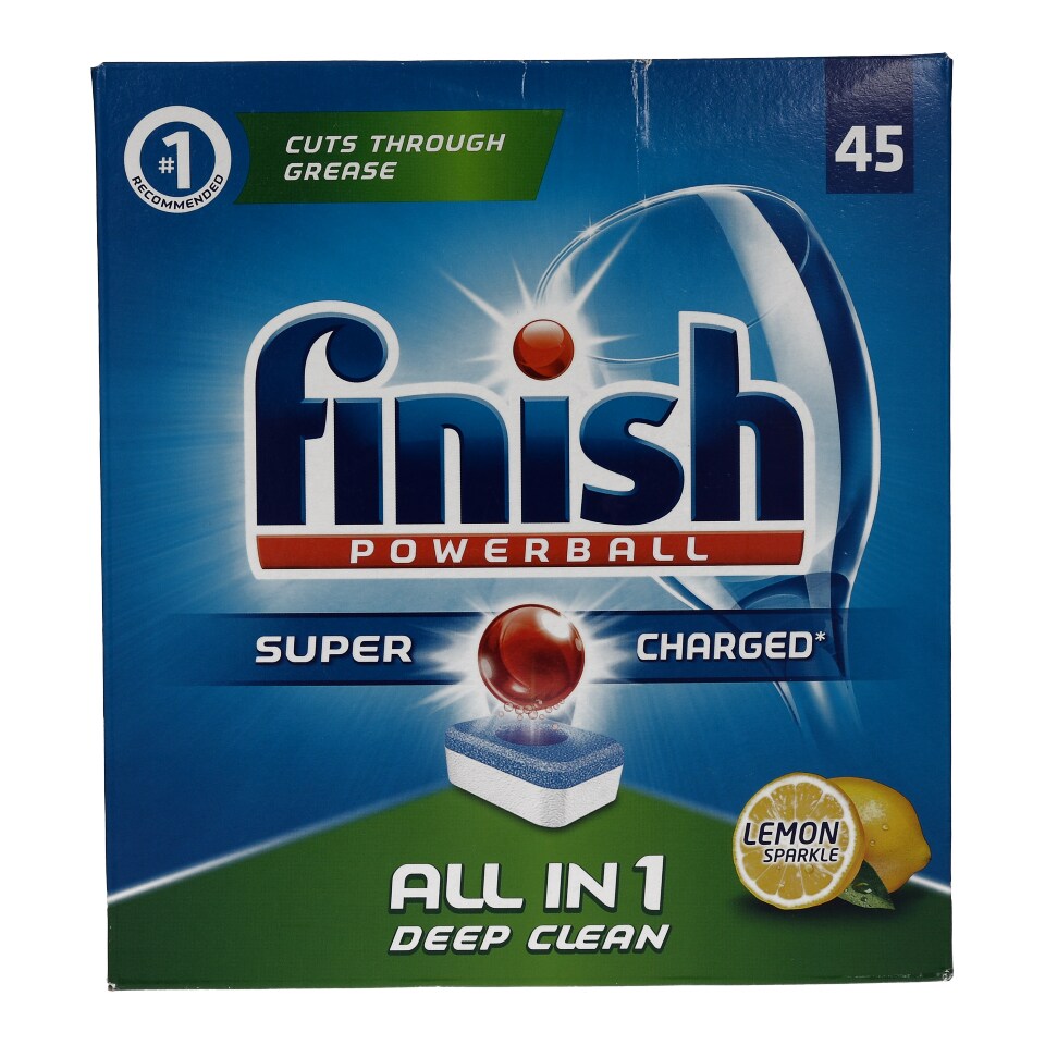 FINISH | ΤΑΜΠΛΕΤΕΣ ΠΛΥΝΤΗΡΙΟΥ ΠΙΑΤΩΝ ΛΕΜΟΝΙ ALL IN 1 45 ΤΕΜ | AB