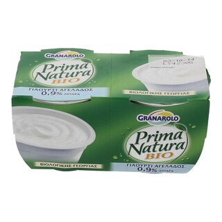 PRIMA NATURA | ΓΙΑΟΥΡΤΙ ΛΕΥΚΟ ΒΙΟΛΟΓΙΚΟ 0,9% ΛΙΠΑΡΑ 2 X 125 GR | AB