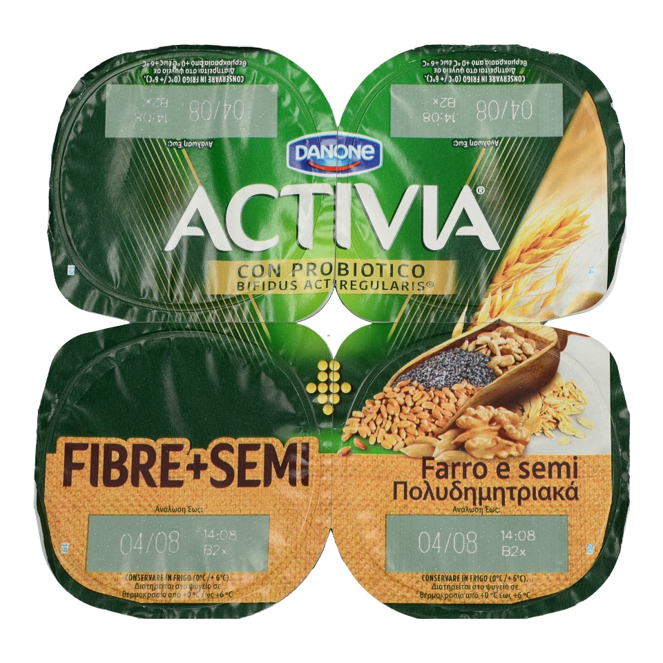 ACTIVIA | ΕΠΙΔΟΡΠΙΟ ΓΙΑΟΥΡΤΙΟΥ ΑΡΧΑΙΟΙ ΣΠΟΡΟΙ ΠΟΛΥΔΗΜΗΤΡΙΑΚΑ 4Χ 125 GR | AB