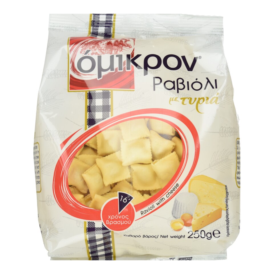 ΟΜΙΚΡΟΝ | Ραβιόλια με Τυρί 250g | AB