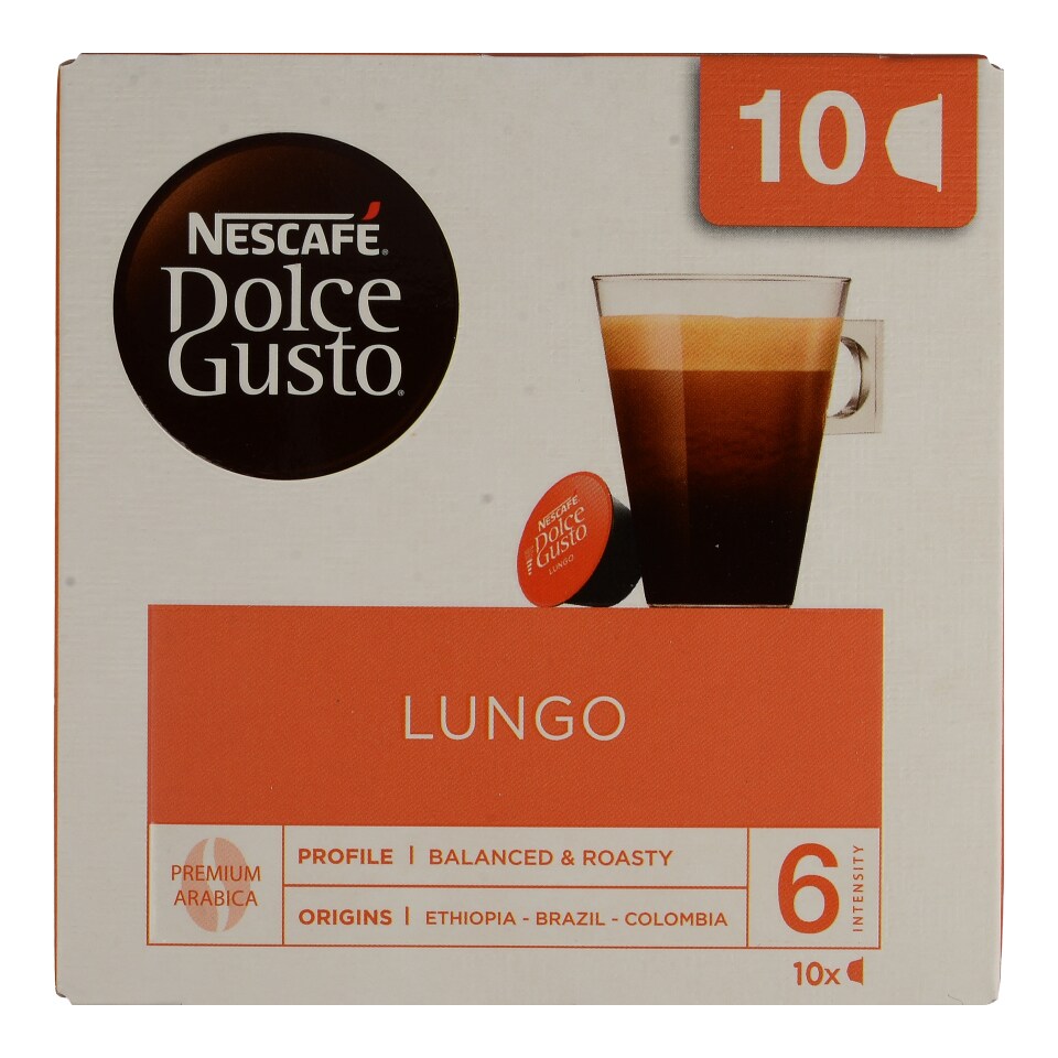NESCAFE | DOLCE GUSTO | Κάψουλες Καφέ Dolce Gusto Espresso Lungo 10 ...