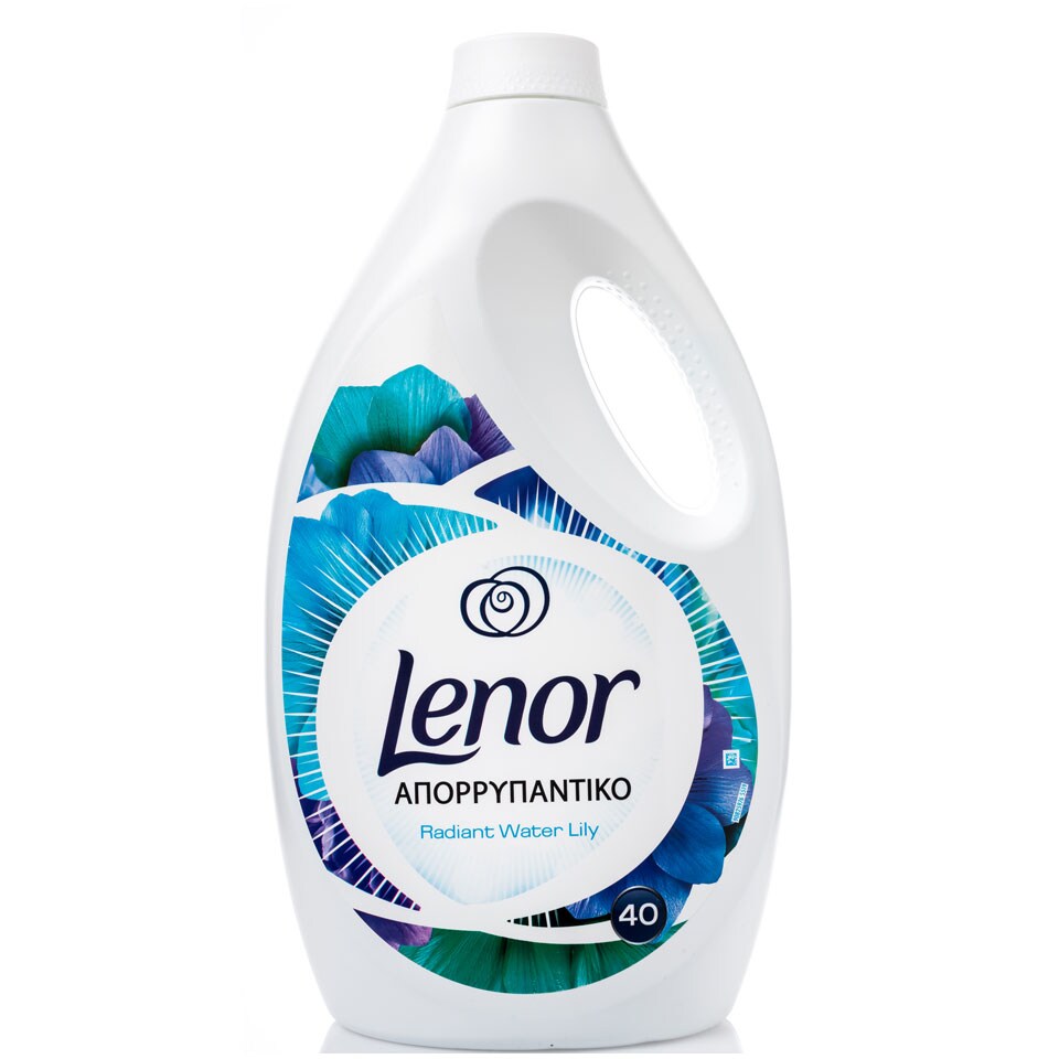 LENOR | ΥΓΡΟ ΑΠΟΡΡΥΠΑΝΤΙΚΟ ΠΛΥΝΤΗΡΙΟΥ ΡΟΥΧΩΝ RADIANT WATER LILY 40 ΜΕΖ ...