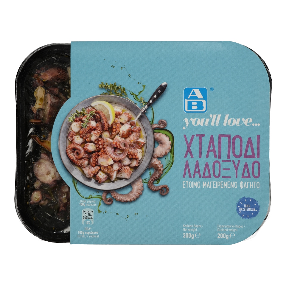 ΑΒ YOU'LL LOVE | ΧΤΑΠΟΔΙ ΛΑΔΟΞΥΔΟ ΕΤΟΙΜΟ ΜΑΓΕΙΡΕΜΕΝΟ ΦΑΓΗΤΟ 300 GR | AB