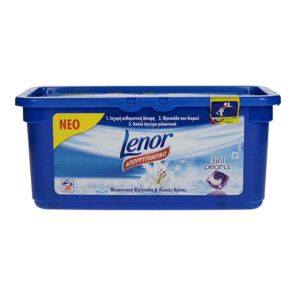 LENOR | ΚΑΨΟΥΛΕΣ ΠΛΥΝΤΗΡΙΟΥ ΡΟΥΧΩΝ ΜΕΣΟΓΕΙΑΚΗ ΦΡΕΣΚΑΔΑ 30 TEM | AB