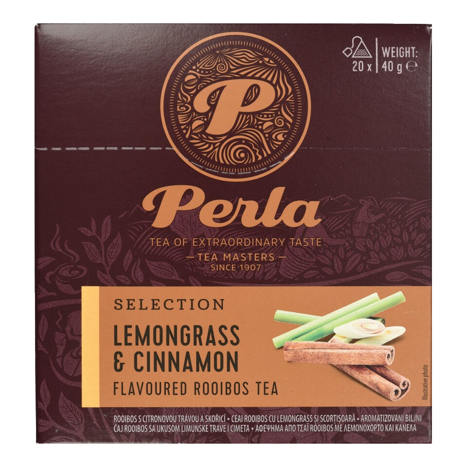 PERLA BEVERAGES | Τσάι Rooibos Λεμονόχορτο και Κανέλα 20x2g | AB