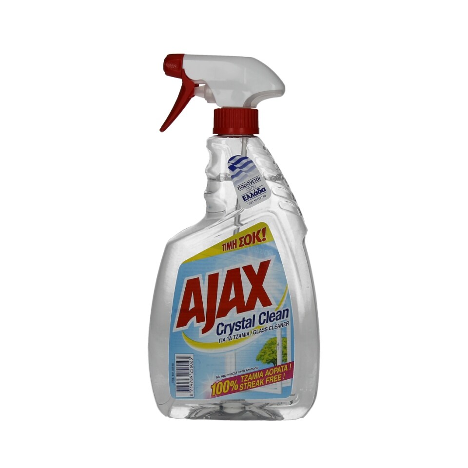 AJAX | ΚΑΘΑΡΙΣΤΙΚΟ ΤΖΑΜΙΩΝ ΑΝΤΛΙΑ CRYSTAL CLEAN ΤΙΜΗ ΣΟΚ 750 ML | AB