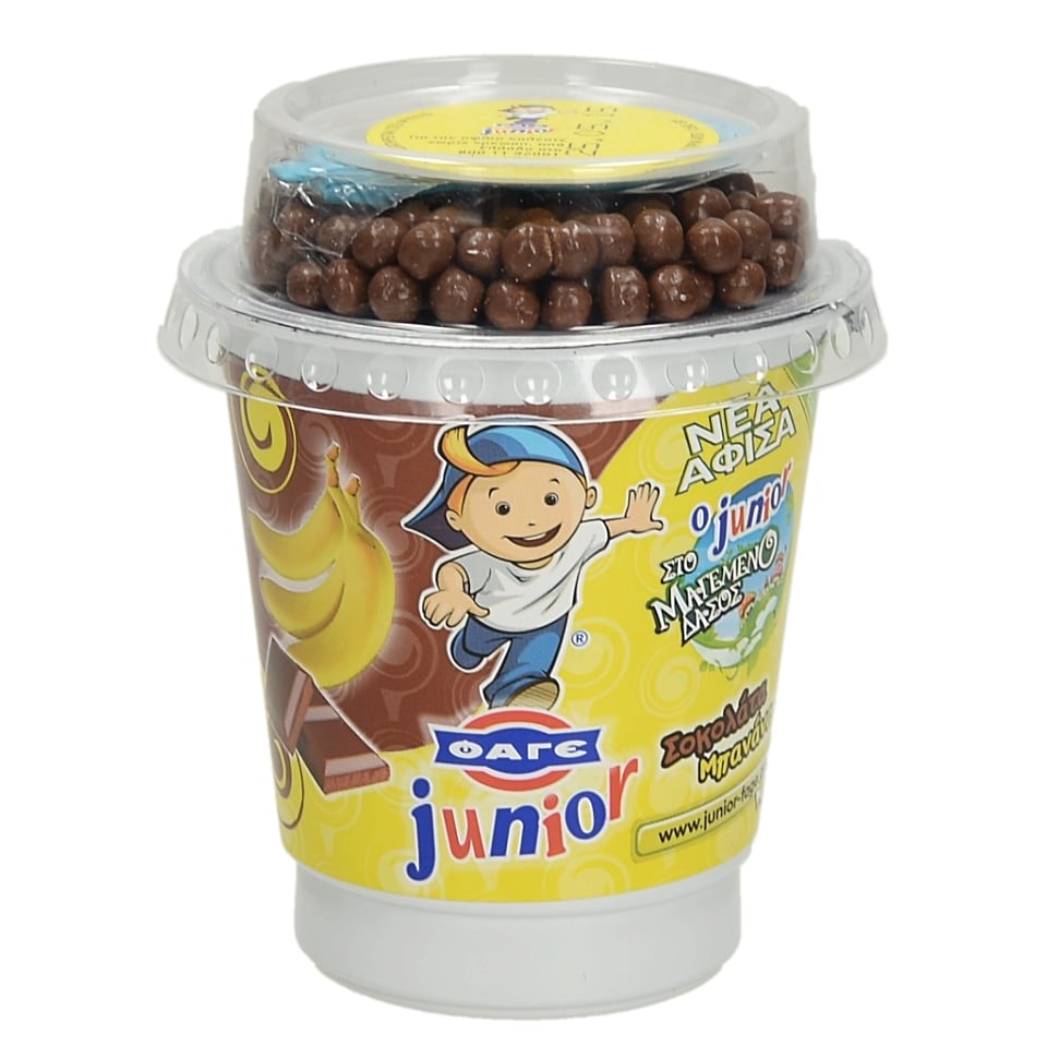 JUNIOR | ΓΙΑΟΥΡΤΙ ΠΑΙΔΙΚΟ ΣΟΚΟΛΑΤΑ ΜΠΑΝΑΝΑ 150 GR | AB
