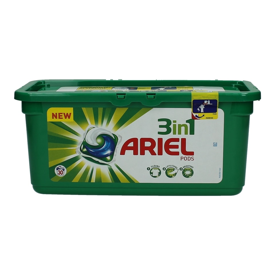 ARIEL | ΥΓΡΕΣ ΚΑΨΟΥΛΕΣ ΠΛΥΝΤΗΡΙΟΥ ΡΟΥΧΩΝ 3 ΣΕ 1 REGULAR 30 ΤΕΜ | AB