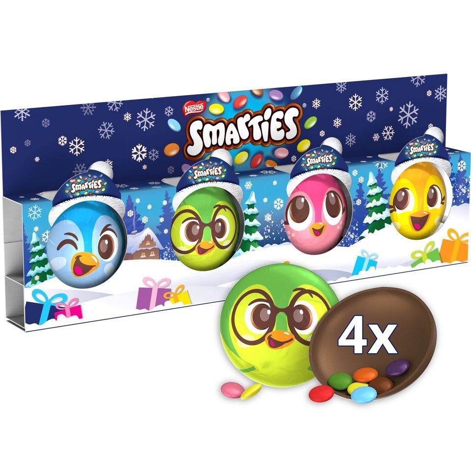 SMARTIES | Σοκολατάκια Γάλακτος Smarties Penguin 4x18.5g | AB