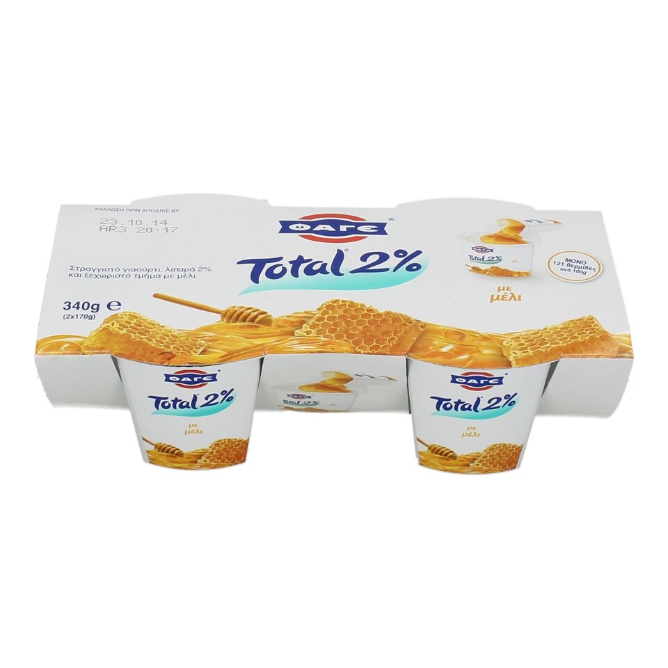 TOTAL | ΕΠΙΔΟΡΠΙΟ ΓΙΑΟΥΡΤΙΟΥ 2% ΛΙΠΑΡΑ ΜΕ ΜΕΛΙ 2 Χ 170 GR | AB