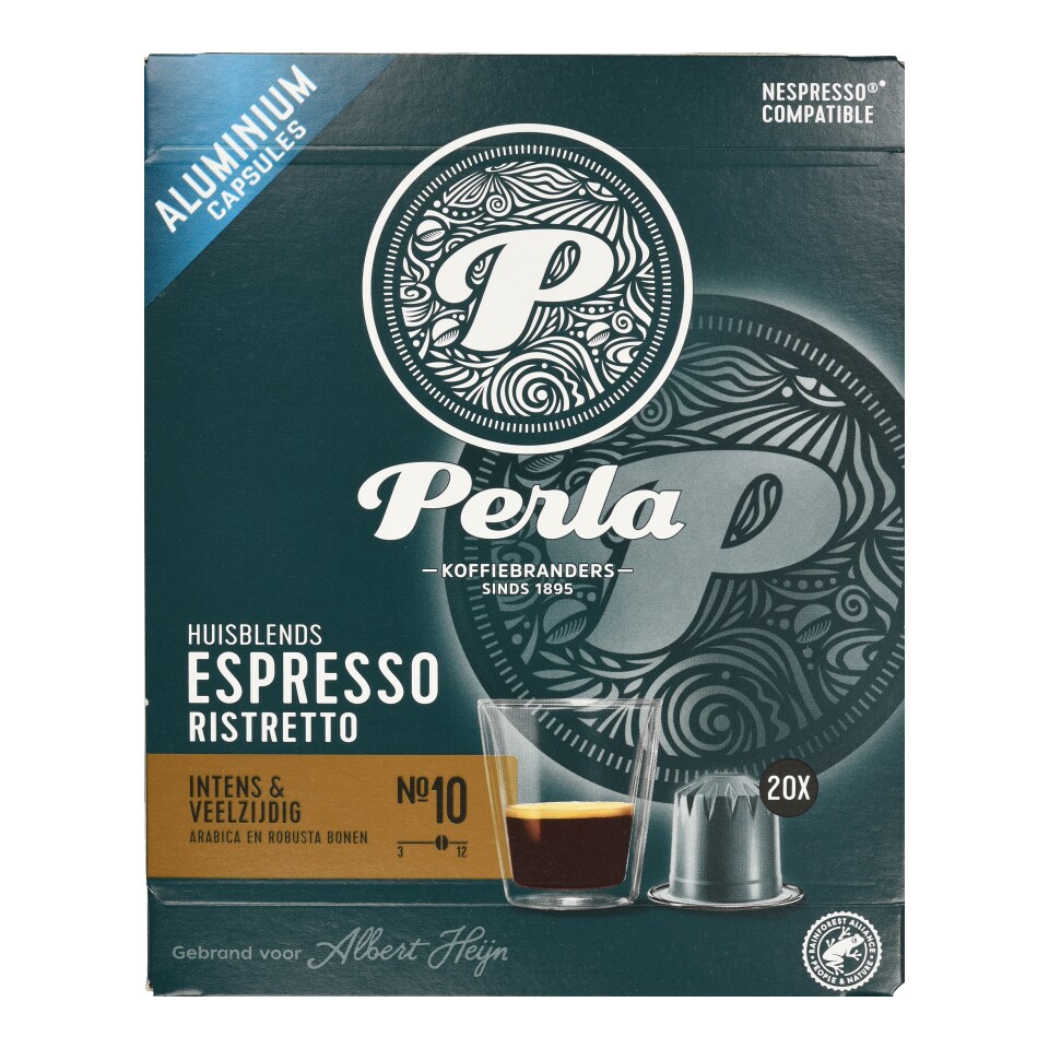 PERLA BEVERAGES | Κάψουλες Καφέ Perla Espresso Ristretto 20x5g | AB