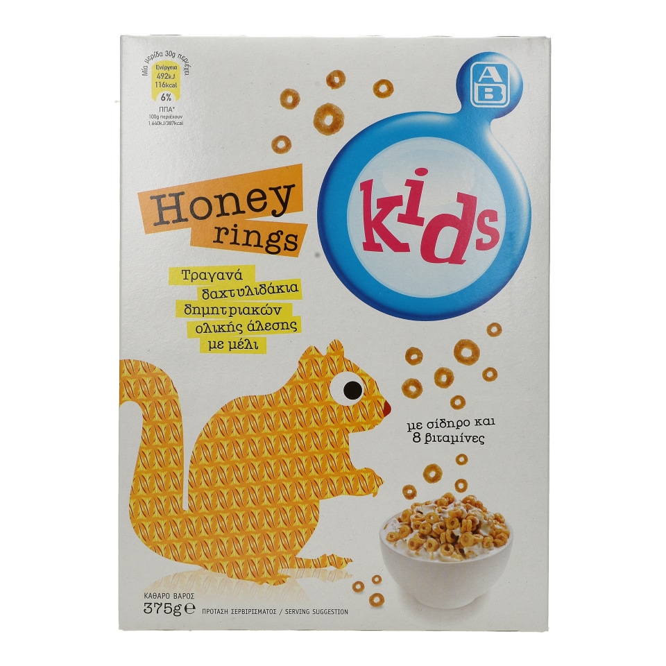 ΑΒ KIDS | ΔΗΜΗΤΡΙΑΚΑ HONEY RINGS 375 GR | AB