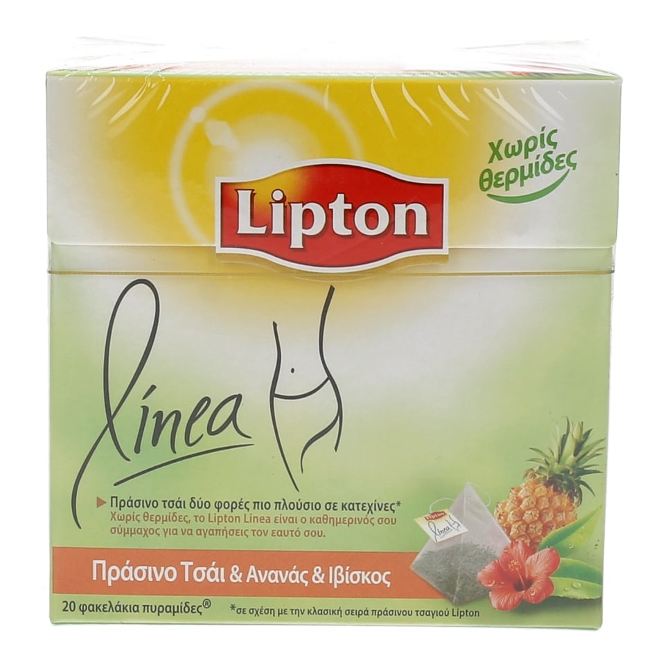 LIPTON | LINEA | ΤΣΑΪ ΠΡΑΣΙΝΟ 20 ΦΑΚΕΛΑ Χ 2,3 GR | AB