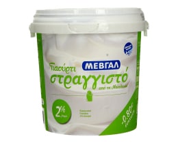 ΜΕΒΓΑΛ | ΓΙΑΟΥΡΤΙ ΛΕΥΚΟ ΣΤΡΑΓΓΙΣΤΟ 2% ΛΙΠΑΡΑ 1 KGR | AB