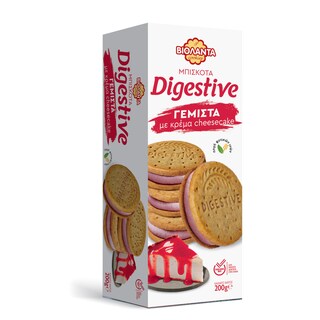 ΒΙΟΛΑΝΤΑ | Μπισκότα Digestive Γεμιστά Cheesecake 200g | AB