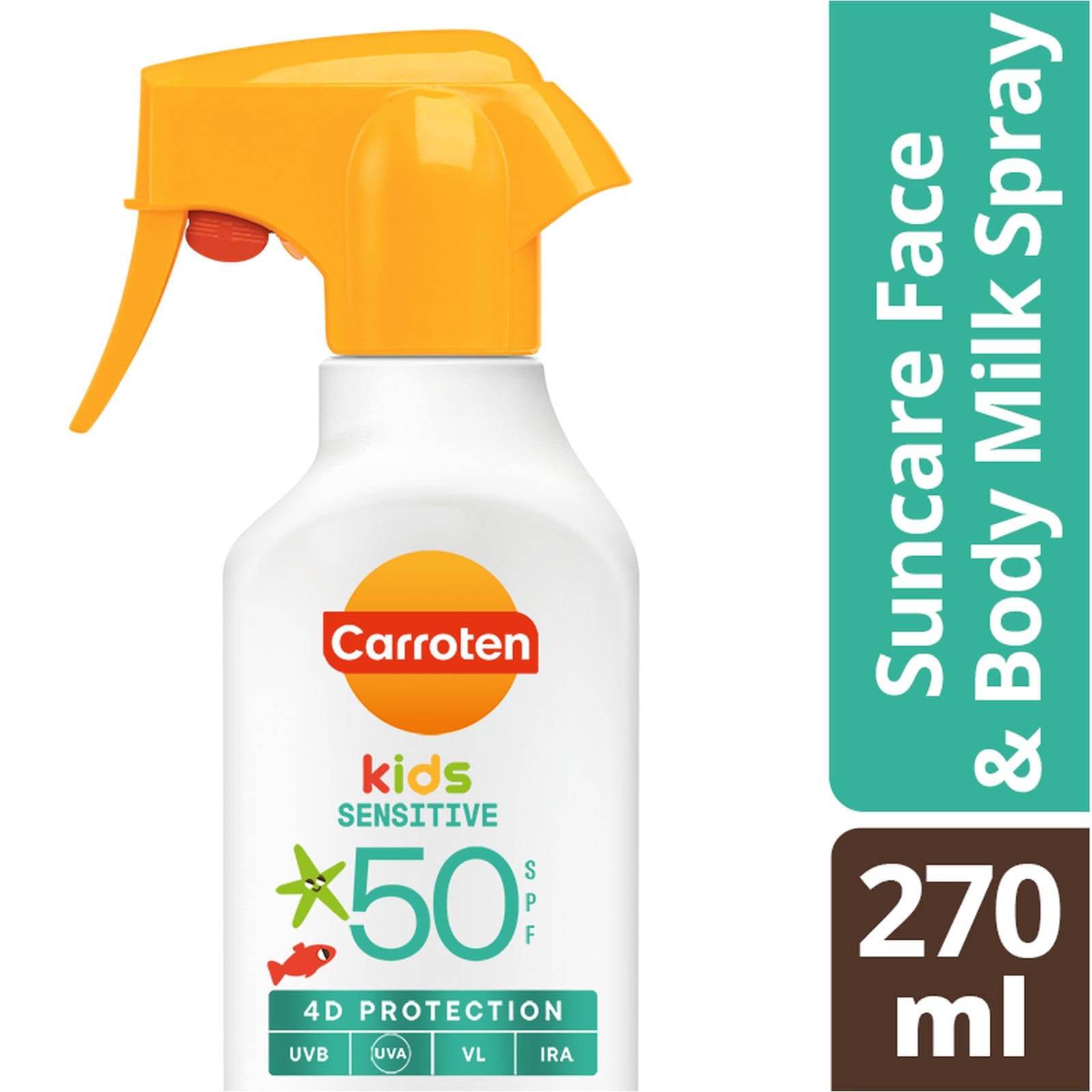 CARROTEN | Αντηλιακό Γαλάκτωμα Kids Sensitive Spray Trigger SPF50 ...