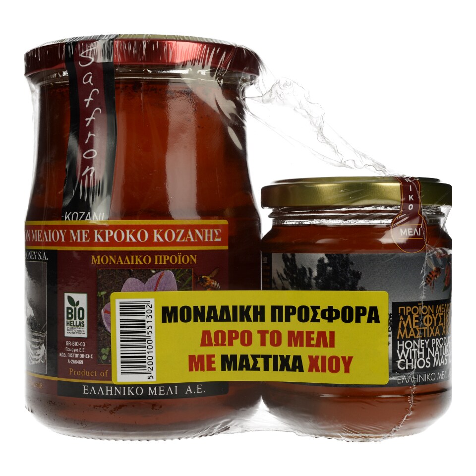 ΜΕΛΙ ΜΑΝΗΣ | Προϊόν Μελιού Με Κρόκο Κοζάνης + Μέλι Μαστίχας 720gr ...