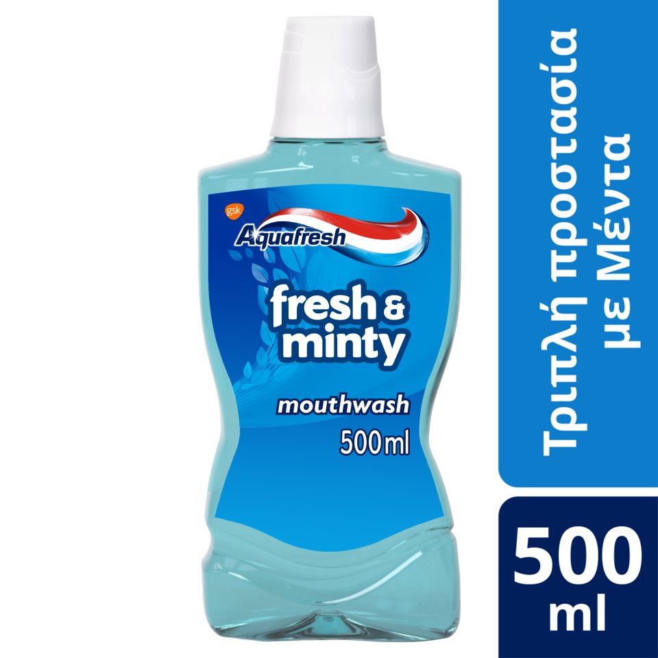 AQUAFRESH | ΣΤΟΜΑΤΙΚΟ ΔΙΑΛΥΜΑ FRESH & MINTY 500 ML | AB