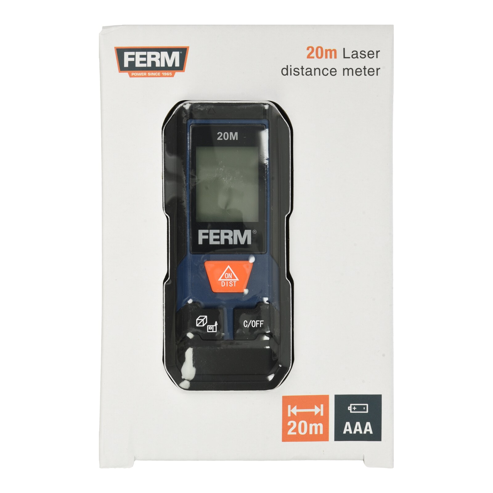 FERM | Αποστασιόμετρο Λέιζερ 20m 1 Τεμάχιο | AB
