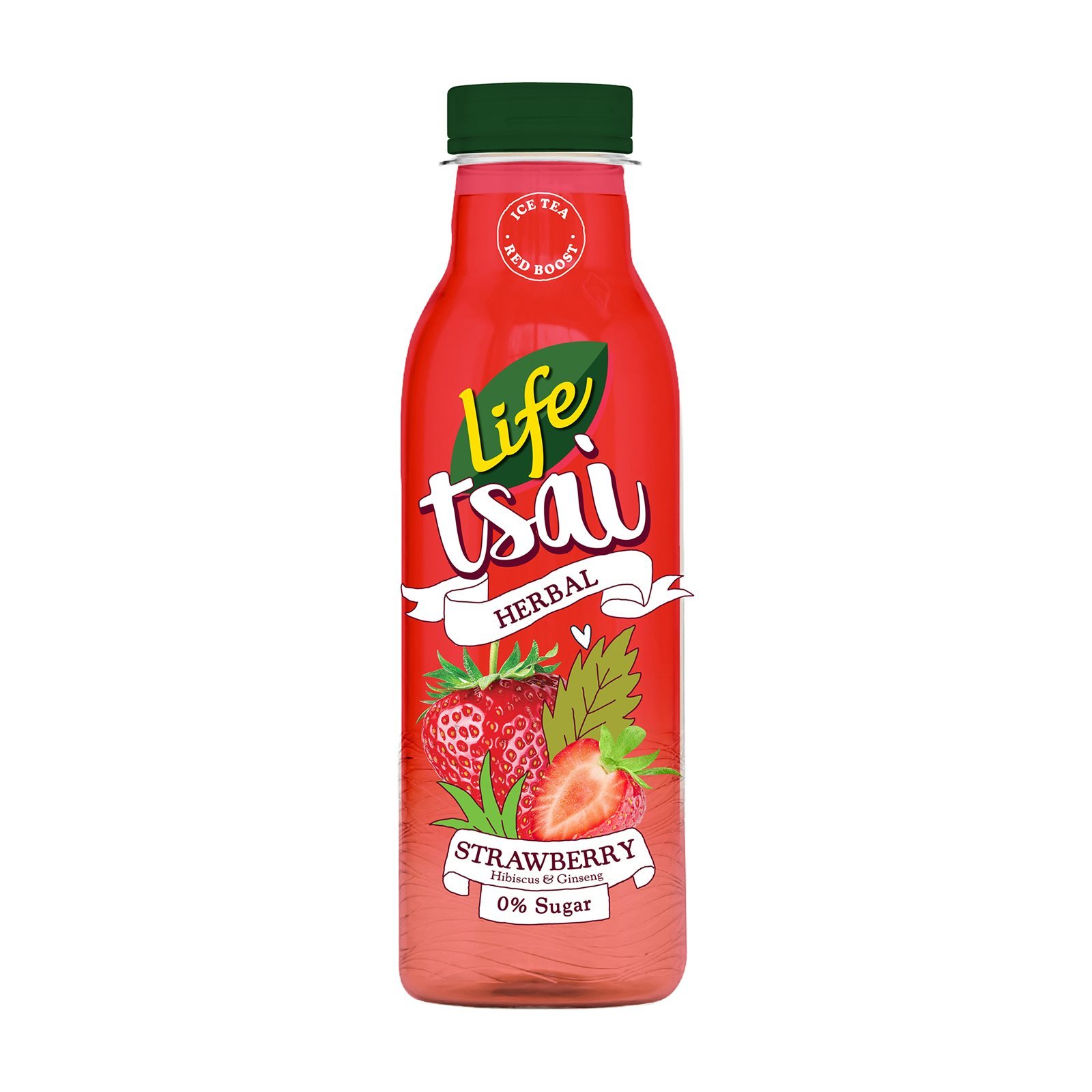 LIFE | Ice Tea Red Boost Φράουλα 0% Ζάχαρη 500ml | AB
