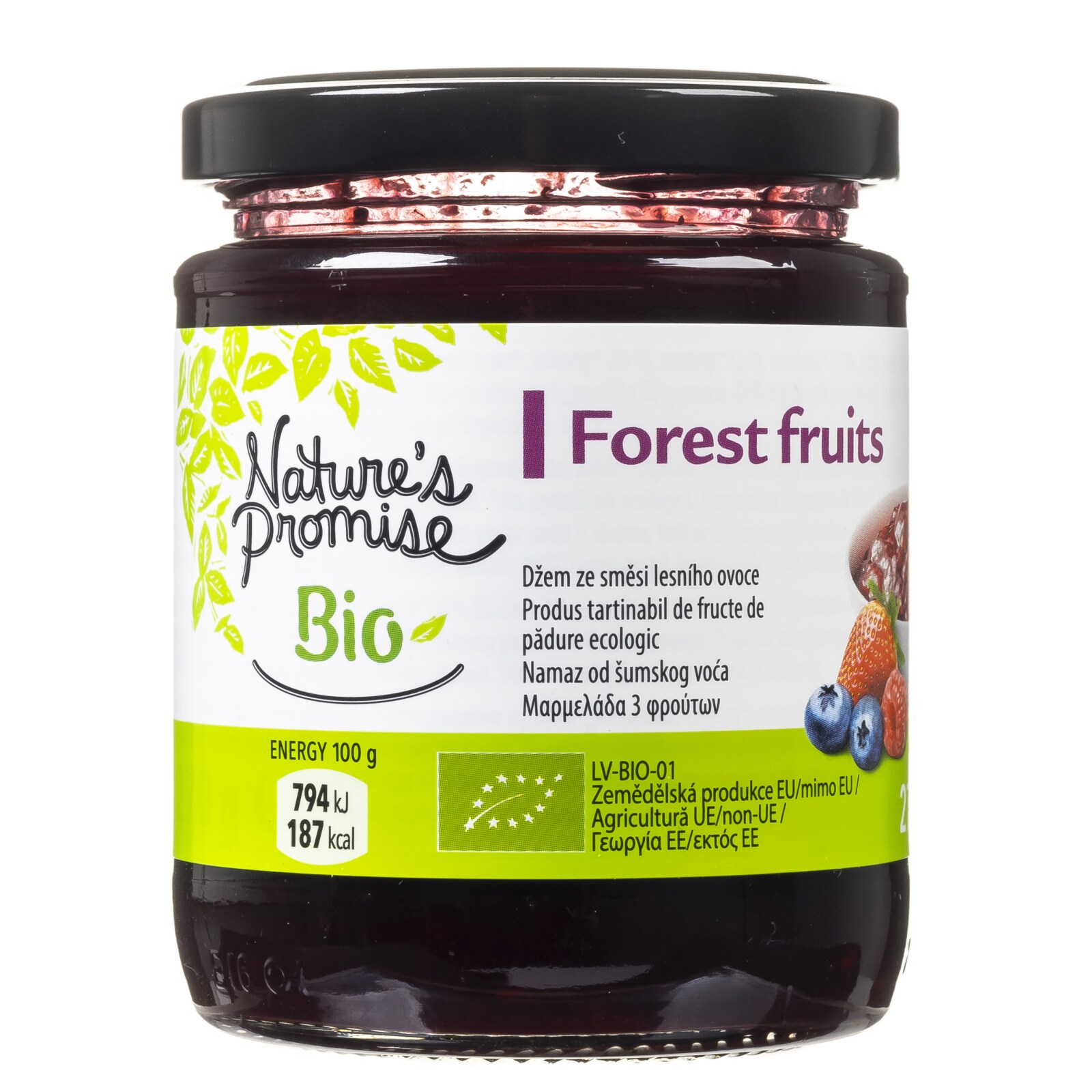 NATURES PROMISE BIO | Μαρμελάδα Φρούτα Δάσους Bio 270g | AB