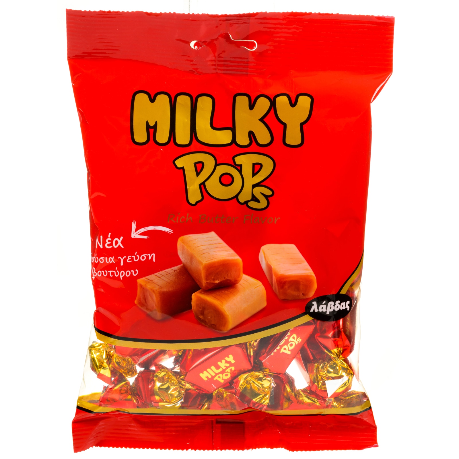 ΛΑΒΔΑΣ | Καραμέλες Βουτύρου Milky Pops 130g | AB