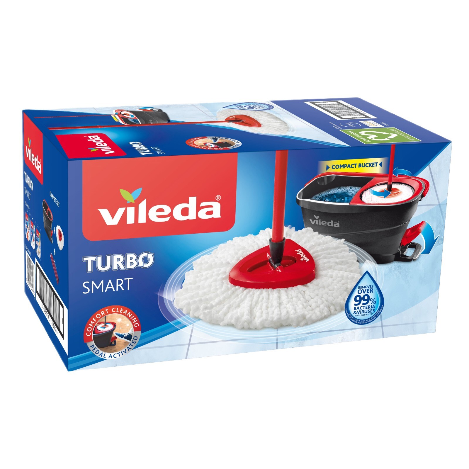 VILEDA | Turbo Smart Σύστημα Καθαρισμού Με Πεντάλ 1 Τεμάχιο | AB