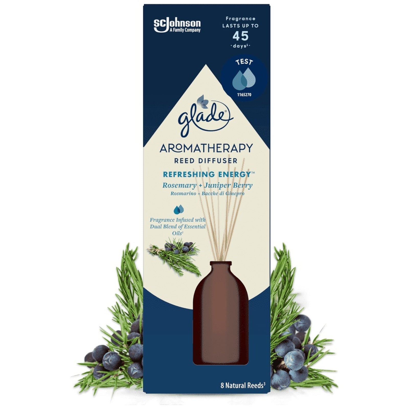GLADE | Αρωματικό Stick Difuser Refreshing Energy 80ml | AB