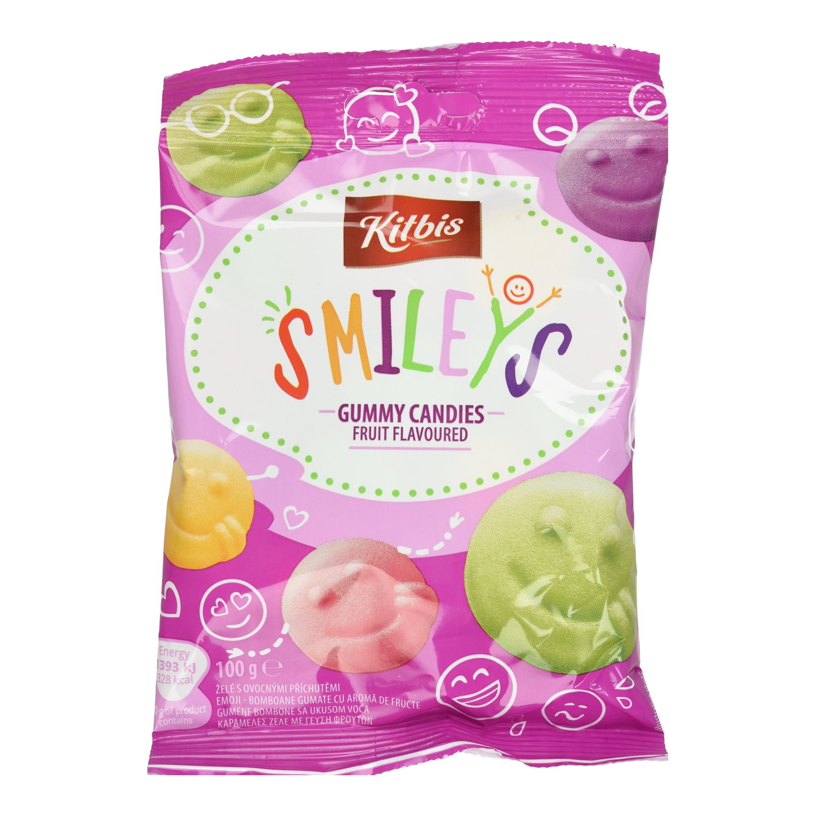 KITBIS | Ζελεδάκια Smileys Γεύση Φρούτων 100g | AB