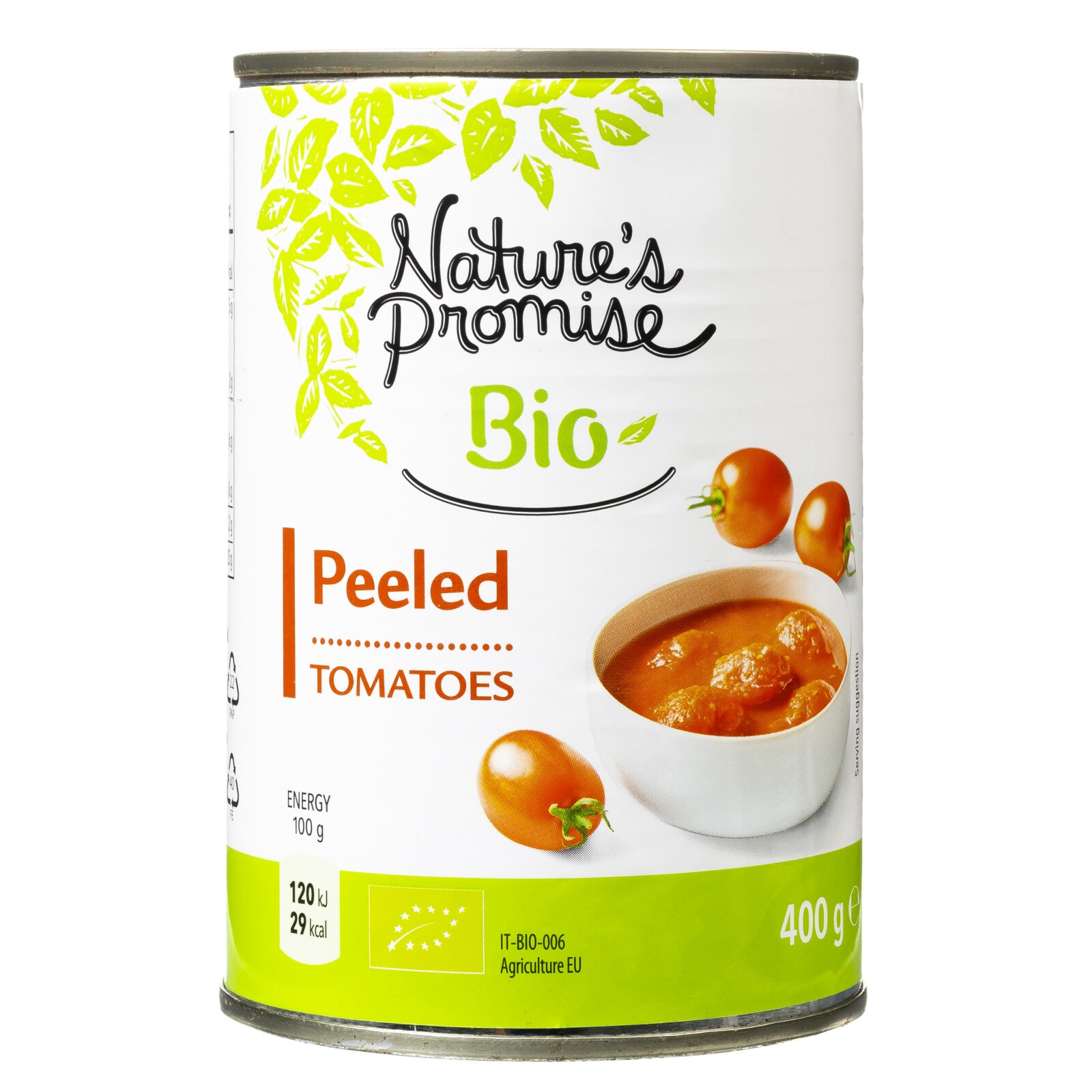 NATURES PROMISE BIO | Τομάτα Αποφλοιωμένη Bio 400g | AB