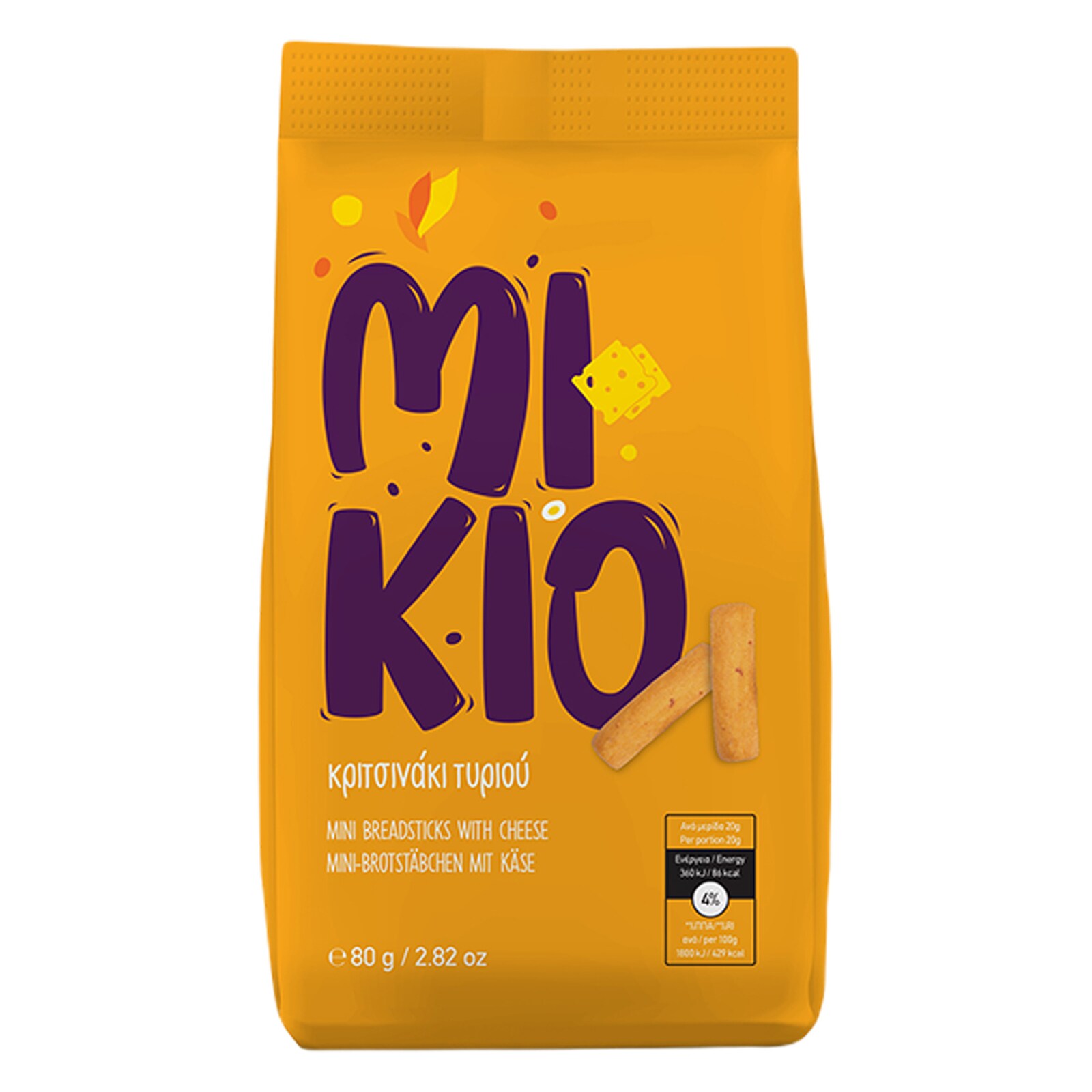 ΚΡΗΤΩΝ ΑΡΤΟΣ | Κριτσινάκι Μικιό Τυριού 80g | AB